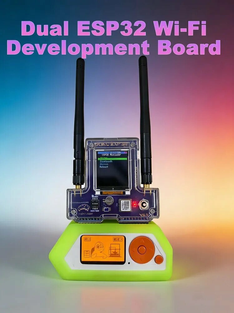 Плата ESP32 Wi-Fi Flipper Zero Dual Touch Mini V3 2 в 1Встроенный модуль GPS и экран, производитель AWOK