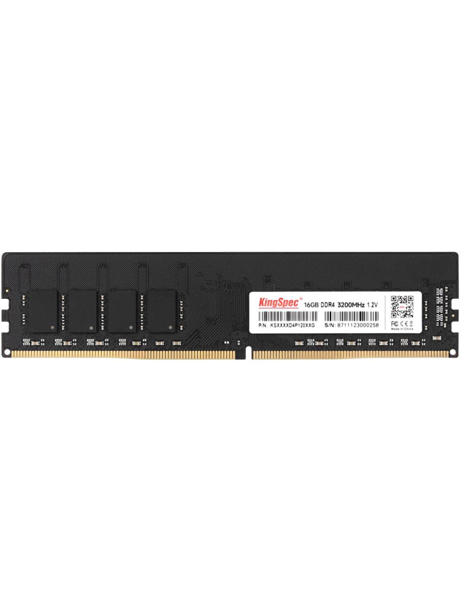 Память DDR4 16GB 3200MHz Kingspec KS3200D4P12016G RTL PC4-25600 CL18 DIMM 288-pin 1.2В single rank RTL
