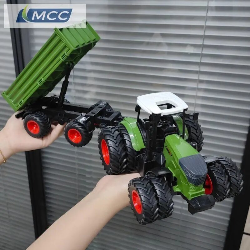 MCC Игрушечная машинка транспортный прицеп 23 см зеленый для детей — фото 1