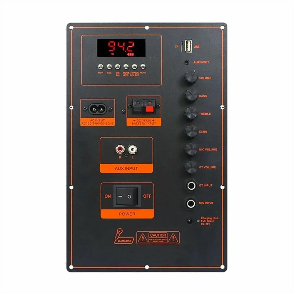 2x50 Вт Усилитель Высокой Мощности DSP-Bluetooth С Динамиком На Колесиках