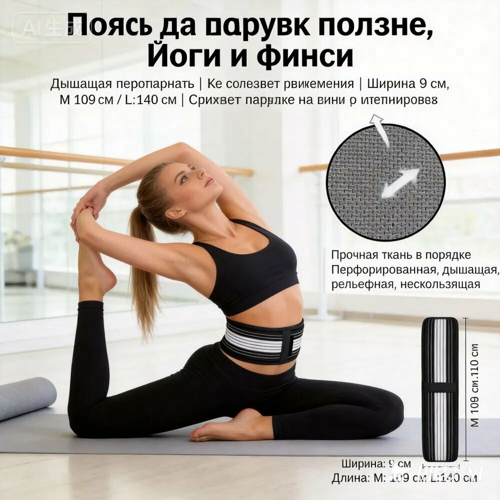 Пояс для стабилизации крестцово-подвздошного сустава (КПС), бандаж для таза (тазового кольца)