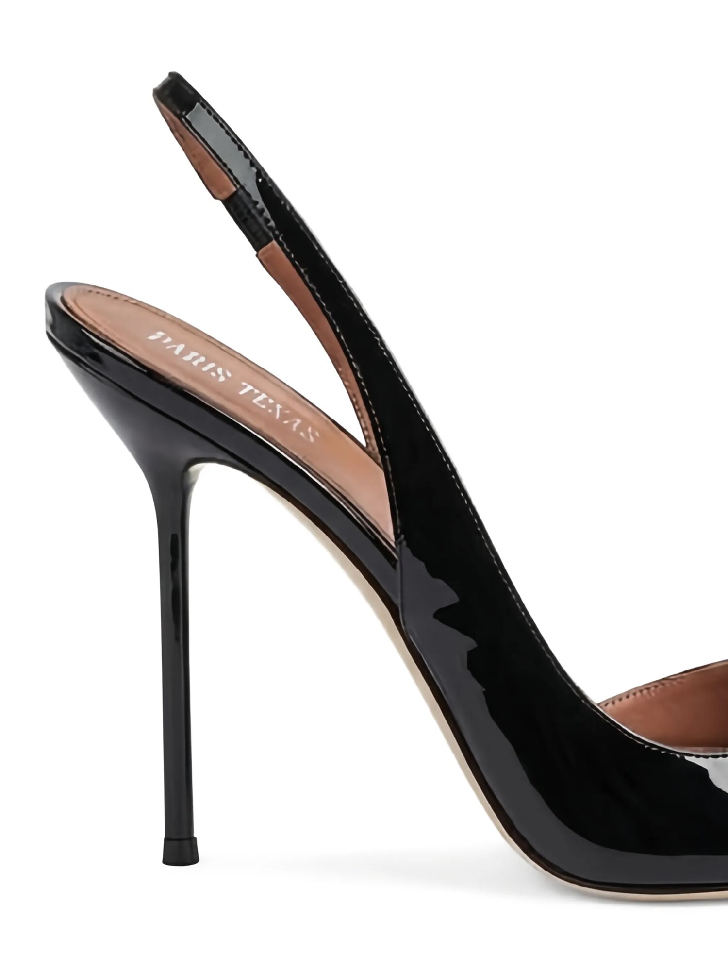 Туфли PARIS TEXAS Slingback open-toe pumps, размер 39, black/black — фото 1