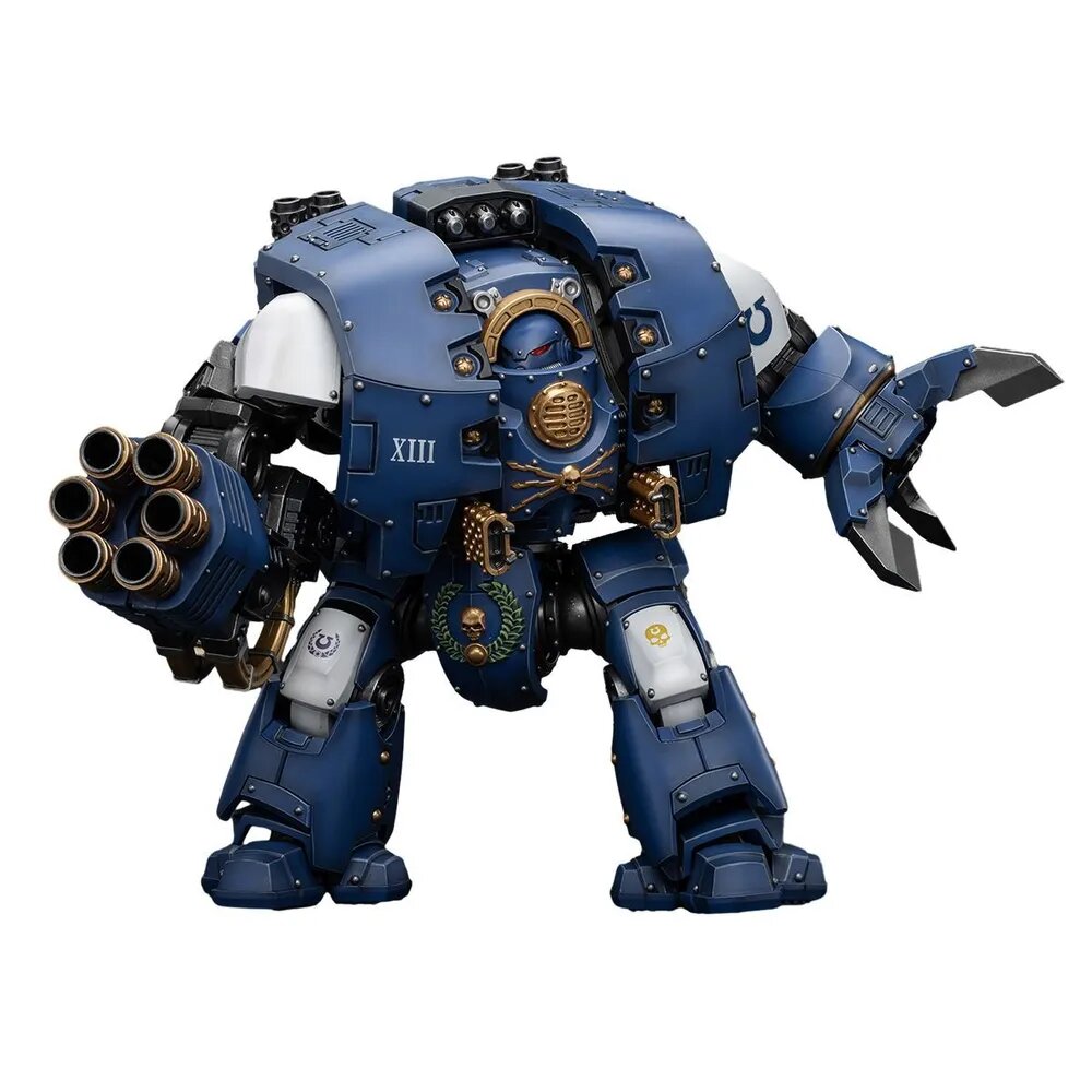 Подвижная фигурка JOYTOY 1/18 Warhammer Ultramarines Leviathan Dreadnought with Cyclonic Melta Lance And Siege Claws коллекция игрушек