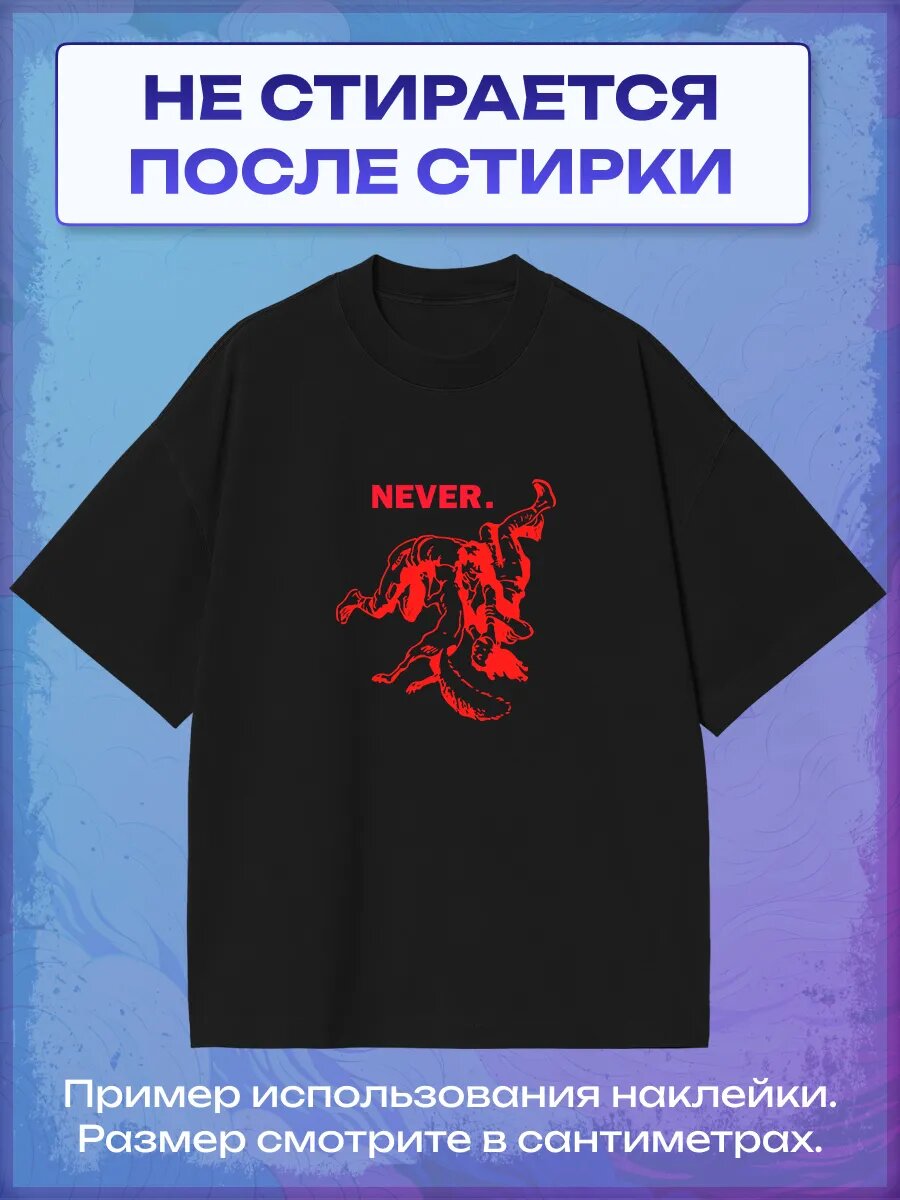 Термонаклейка never. — фото 1