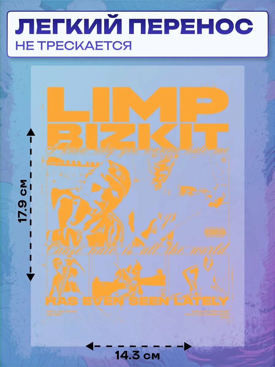 Термонаклейка limpbizkit — фото 1