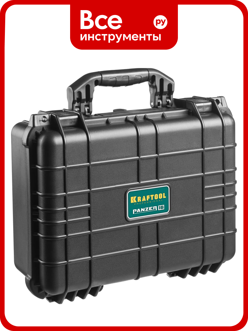 Ударопрочный пластиковый ящик KRAFTOOL Panzer степень защиты IP55, 16" 38251-16