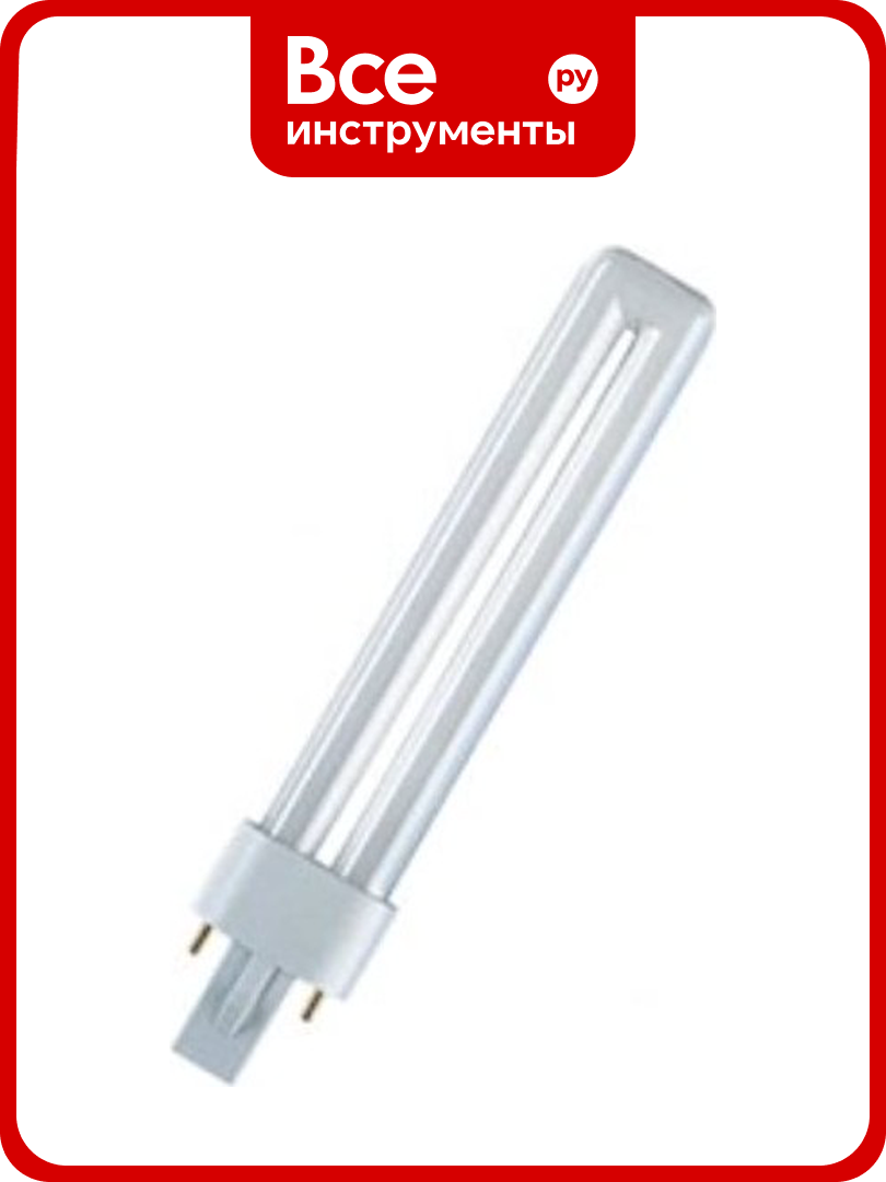 Лампа люминесцентная FL-LED ESL S-2P 11W 6400K G23 d30x237 - 610065