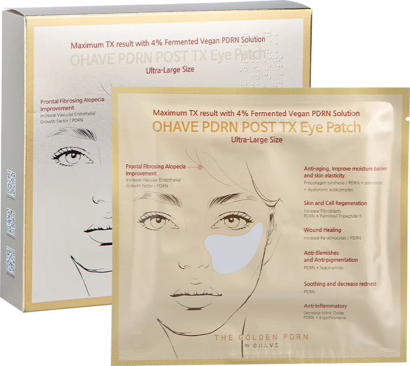 OHAVE Патчи гидрогелевые для кожи вокруг глаз с пдрн PDRN Post Tx Eye Patch 12ml