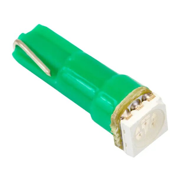 Светодиодная лампа 1 SMD 5050 Т5 зелёная 1 шт