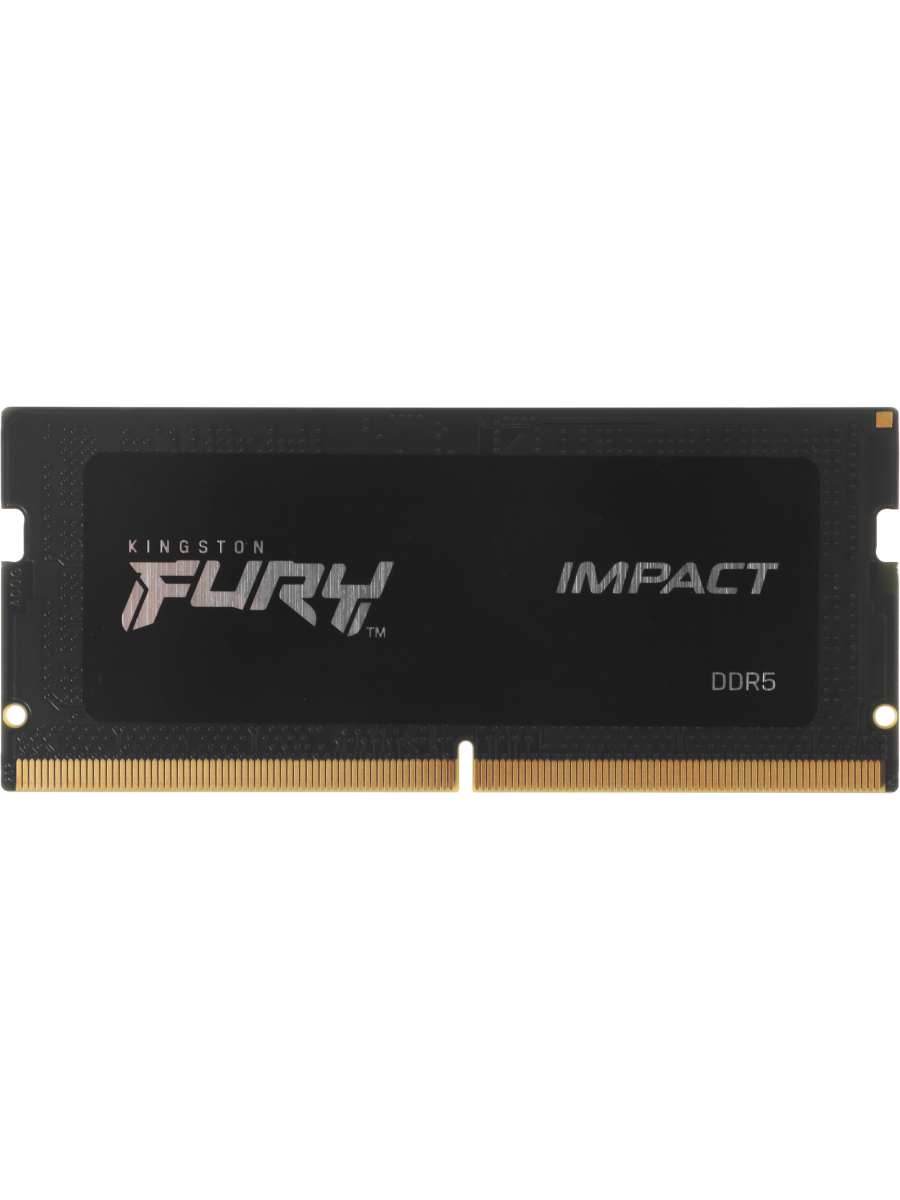 Память DDR5 16GB 6000MHz Kingston KF560S38IB-16 Fury Impact RTL PC5-48000 CL38 SO-DIMM ECC 262-pin 1.35В single rank RTL