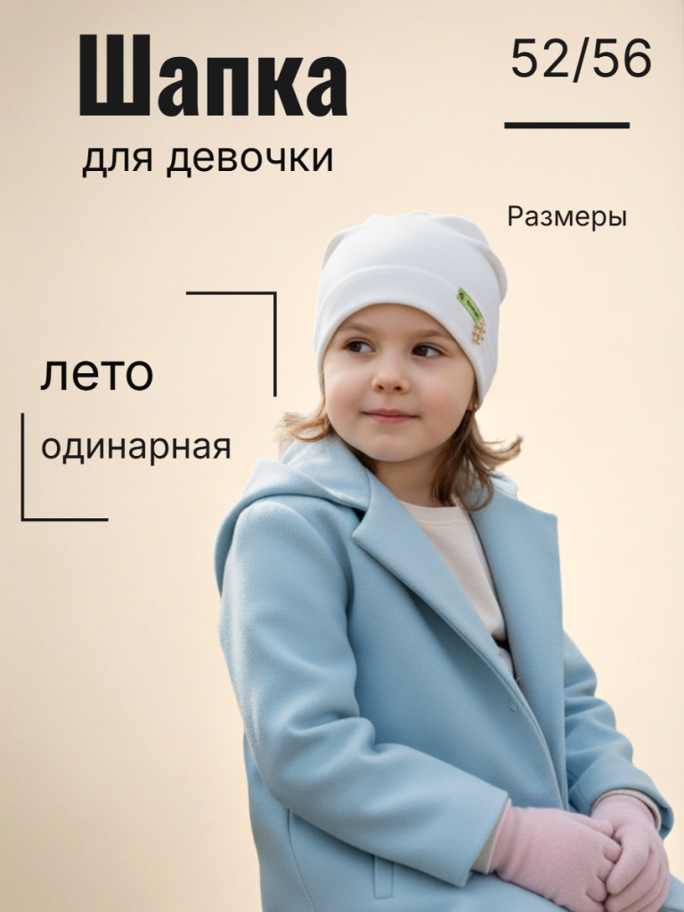 Шапка для девочек