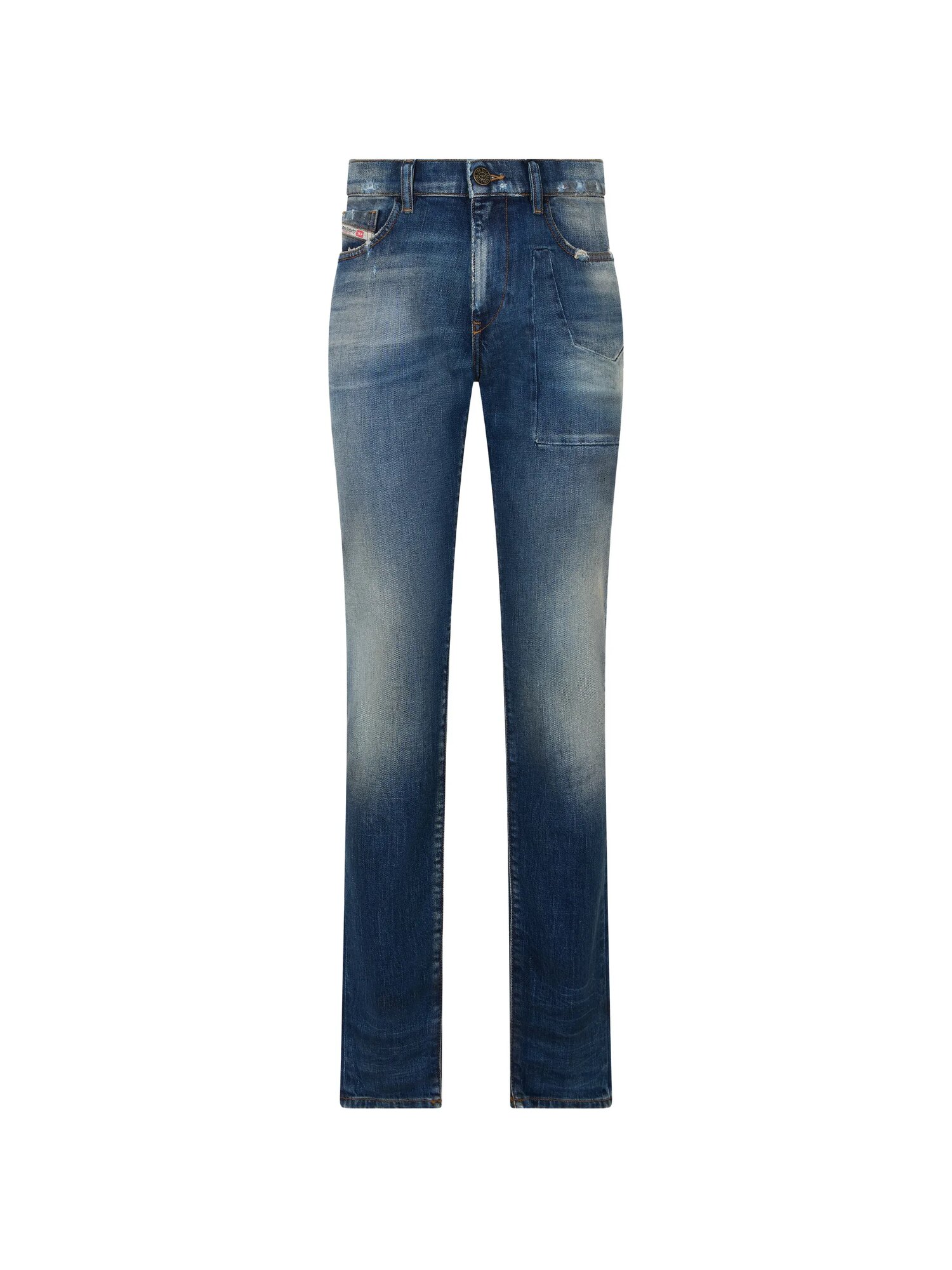 Джинсы Straight-leg faded-effect jeans 