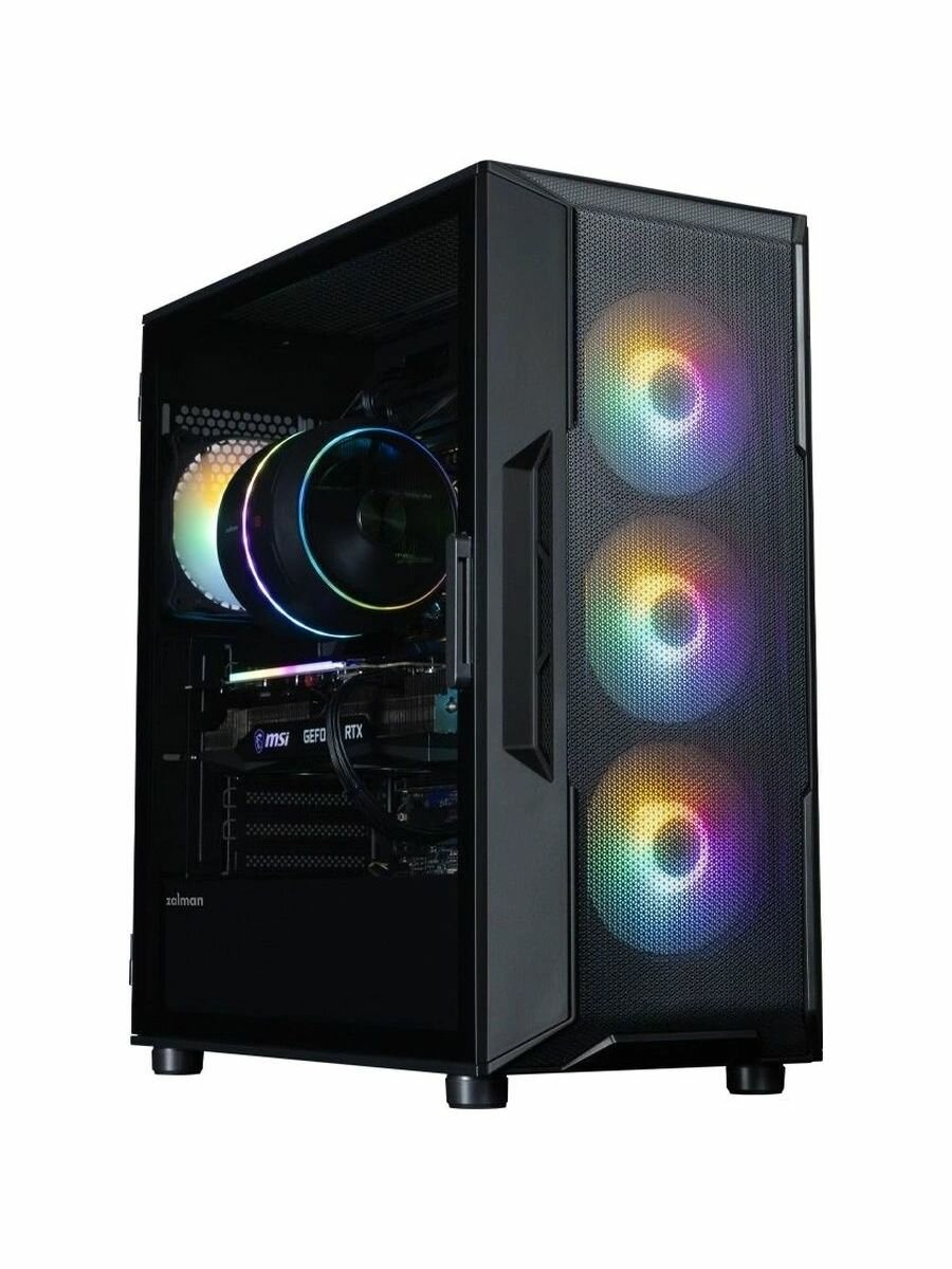 Корпус Zalman i3 Neo v2 черный без БП ATX 7x120mm 5x140mm 1xUSB3.0 audio bott PSU