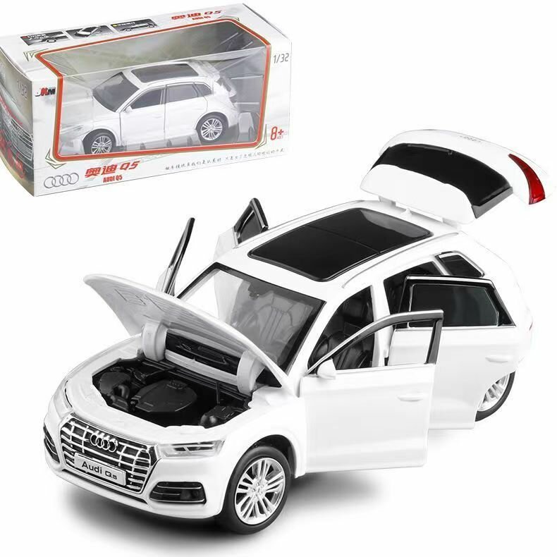 1:32 Audi Q5 SUV Металлические модели автомобилей, игрушечные подарки для мальчиков, коллекция хобби