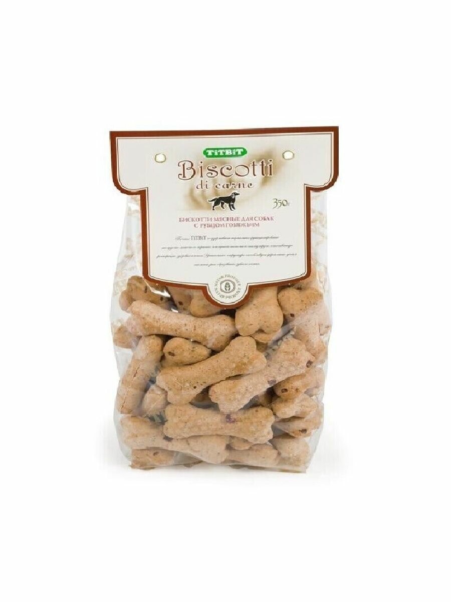Лакомство для собак Biscotti Печенье Бискотти с рубцом говяжьим 350г