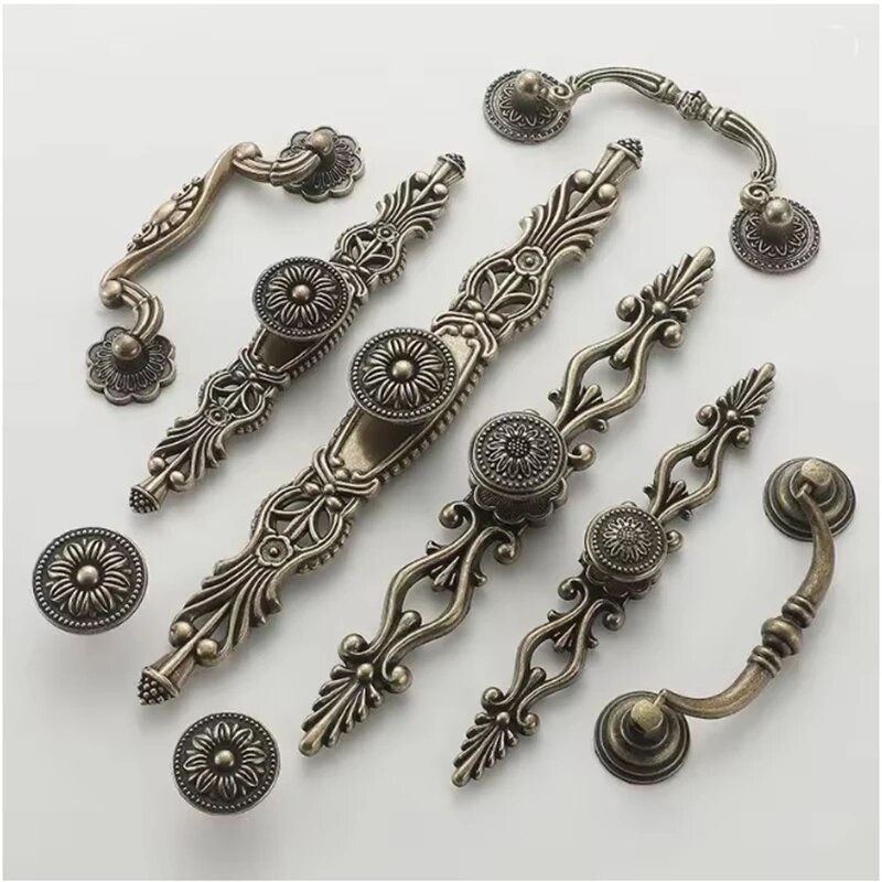 Винтажные ручки для мебели, 126mm, 50mm, 18mm