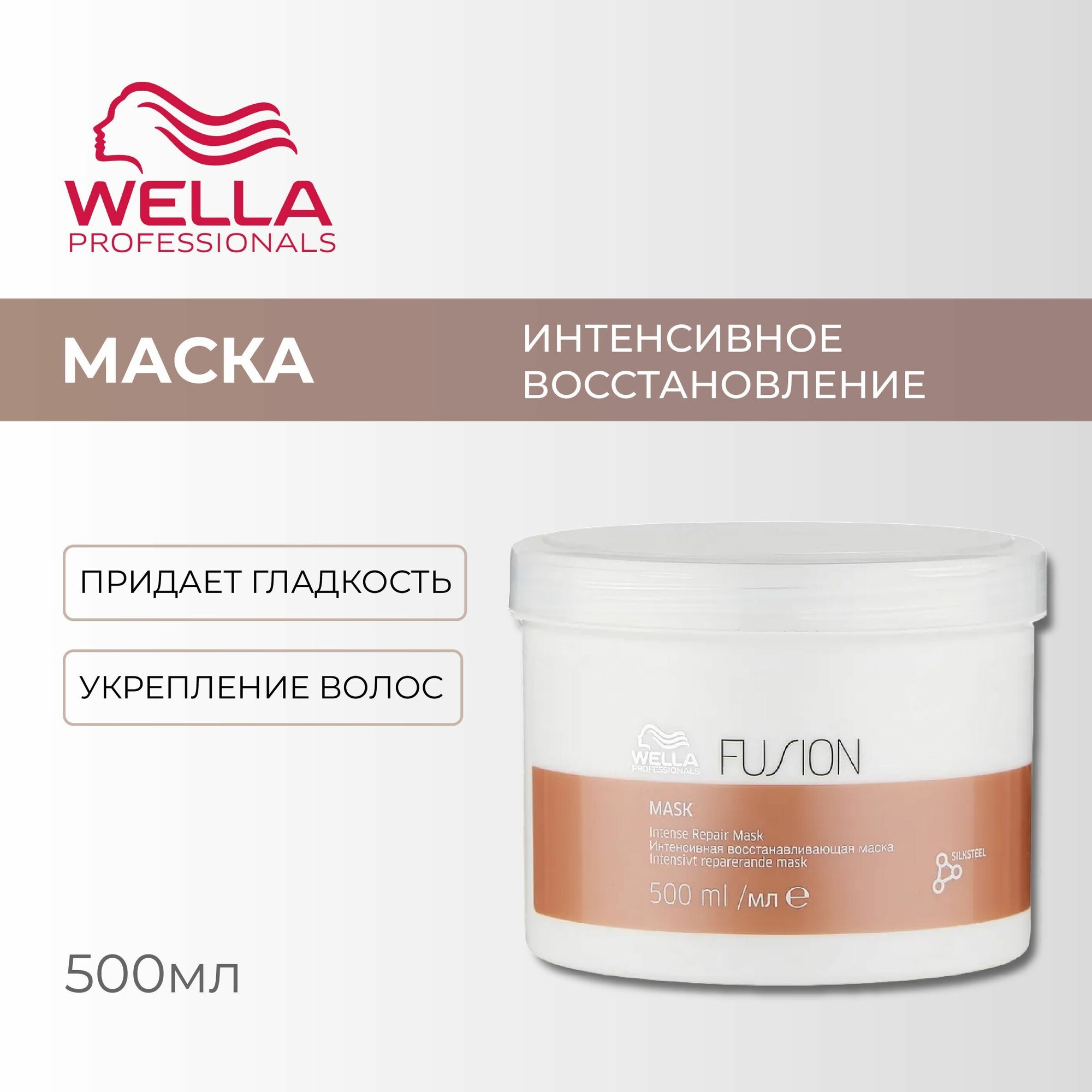 Wella Professionals Маска для интенсивного восстановления волос FUSION Intense Repair, 500мл
