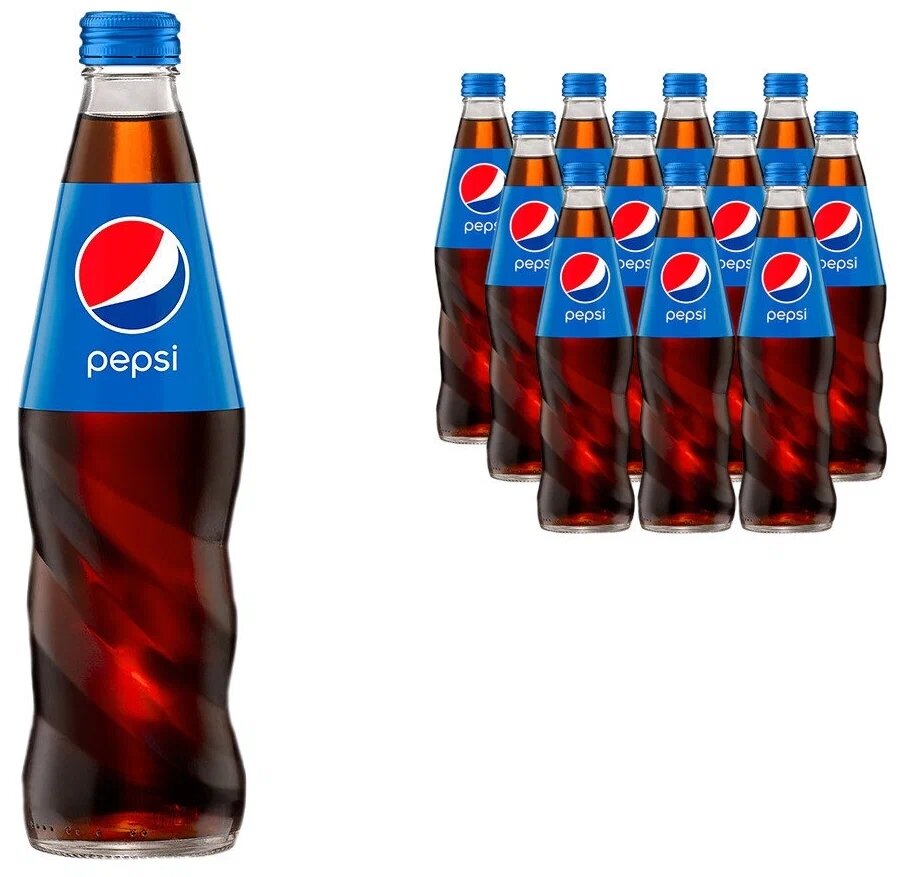 Pepsi 0,33л.*24шт. Стекло Великобритания Пепси Производство - Великобритания