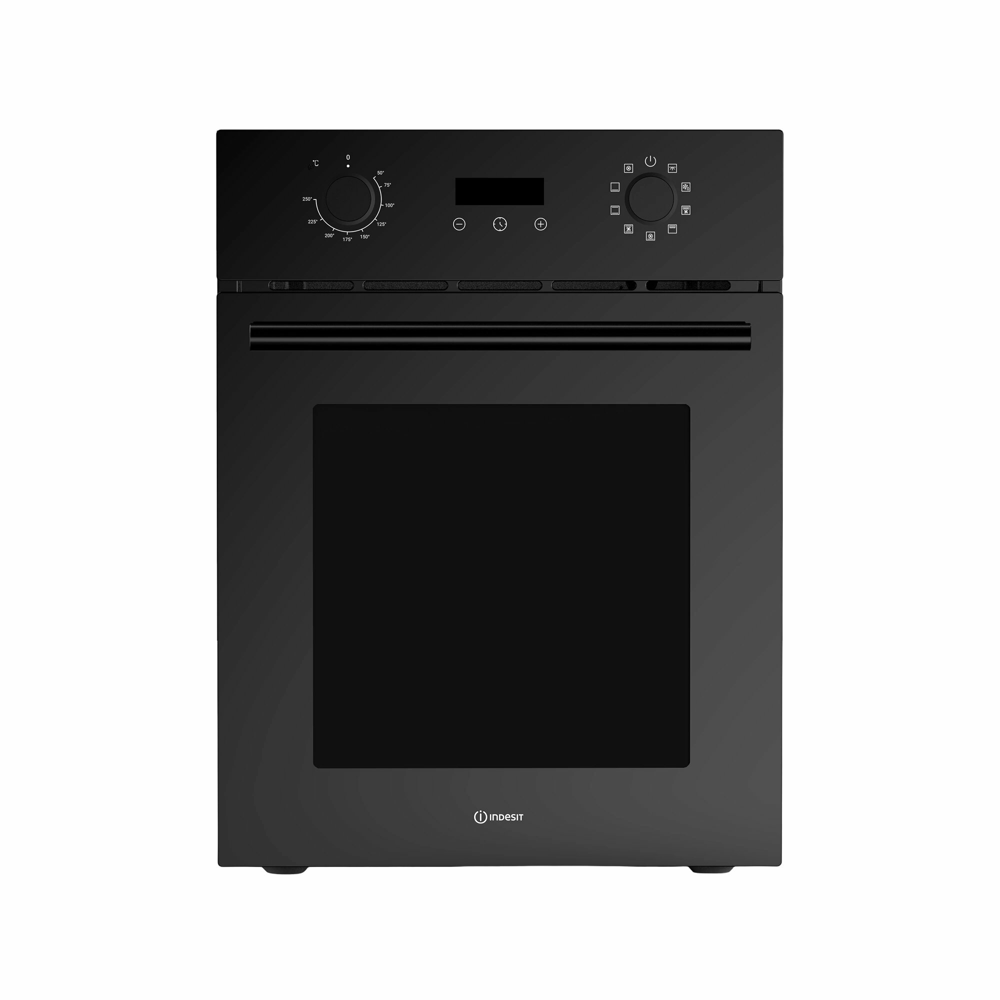 Мультифункциональный духовой шкаф, Indesit IBFTE 1944 JH, ширина 45 см, чёрный