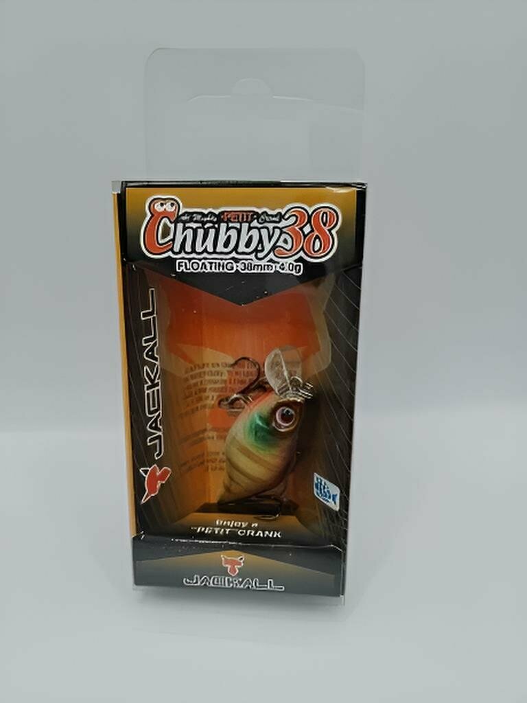 Jackall Chubby 38F 38 мм 4.0 г плавающий кренкер воблер для ловли окуня щуки и судака на мелководье 0 0.5 м