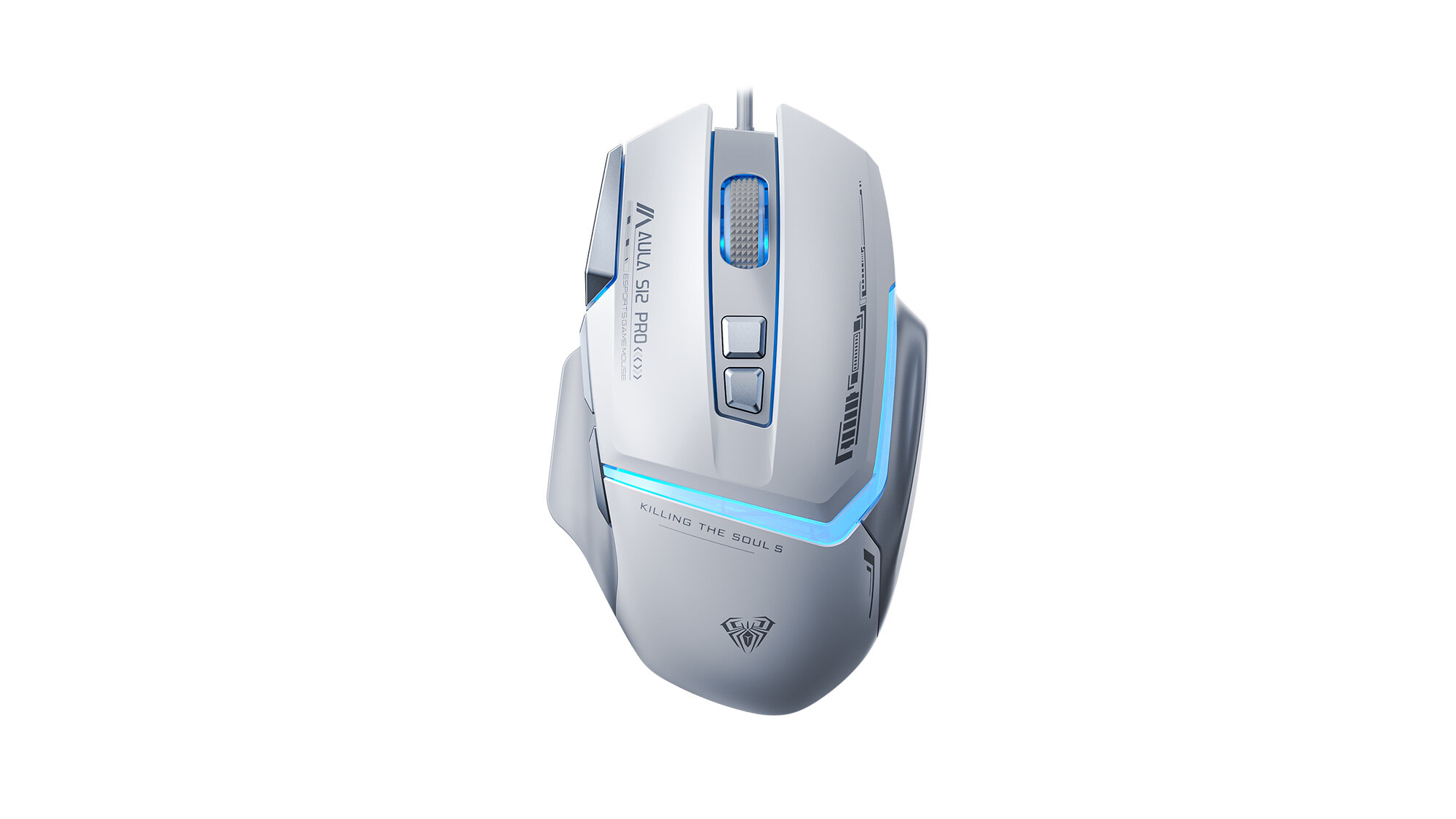 Игровая мышь AULA S12Pro, 1,5 м USB, DPI 1200 -12800, проводная