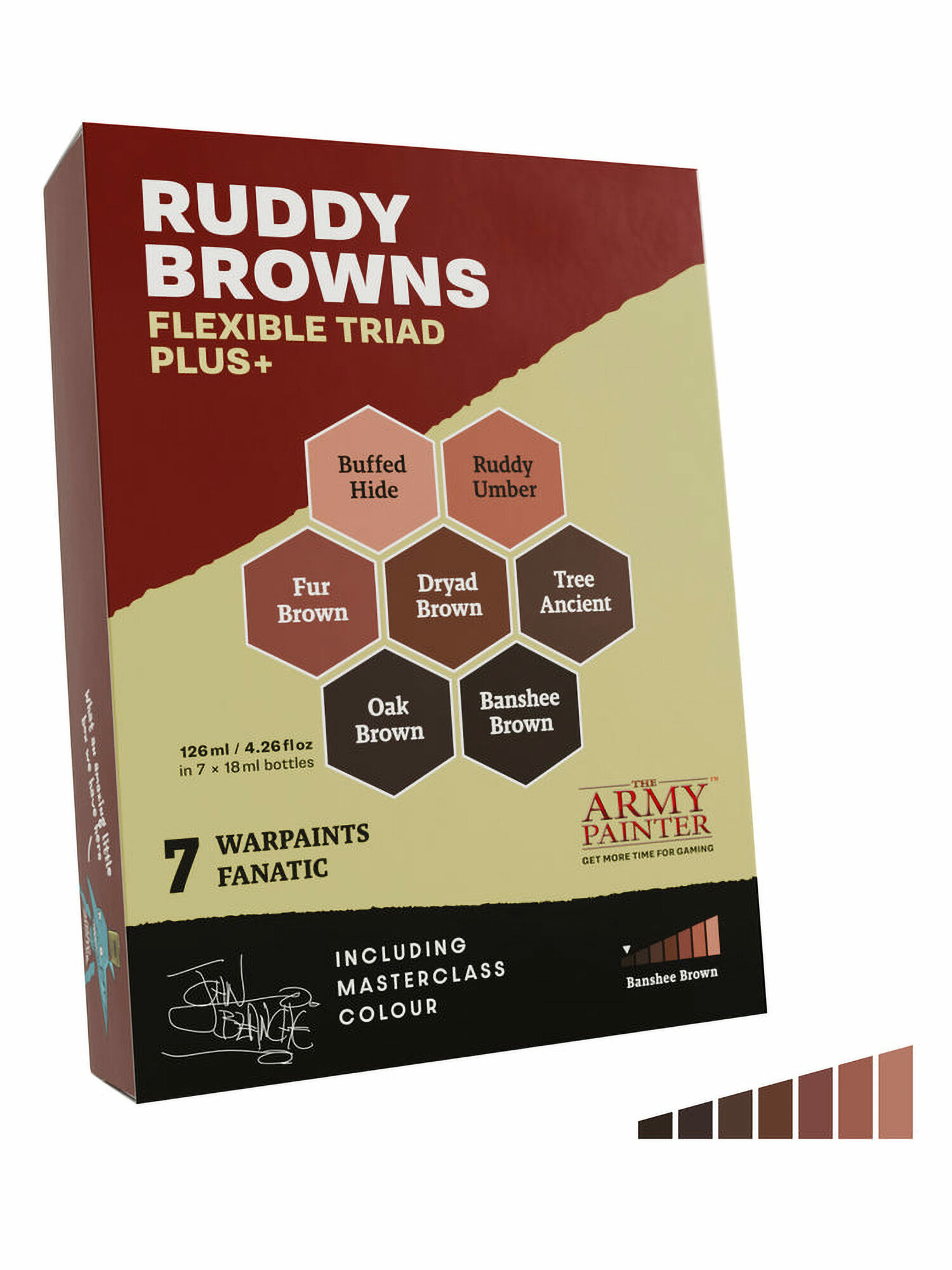 Набор красок Army Painter серии Flexible Triad PLUS+ - Ruddy Browns WP8089, 7 шт по 18 мл