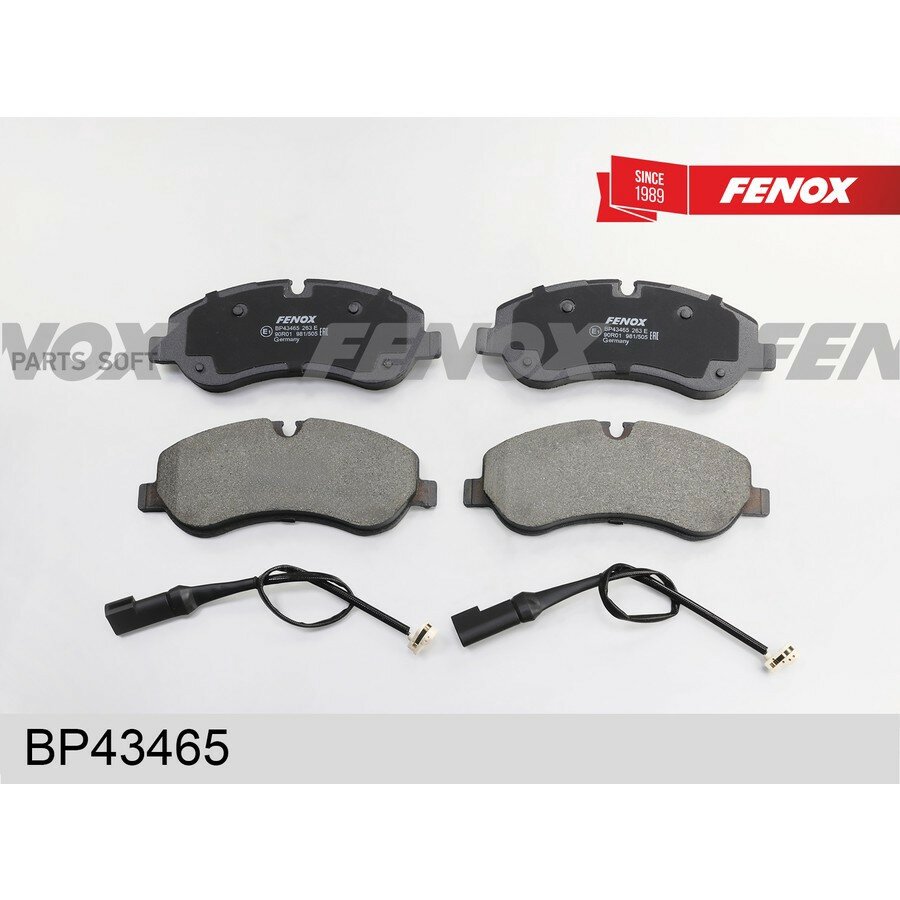 FENOX BP43465 Колодки тормозные дисковые Ford Transit 12- Передние