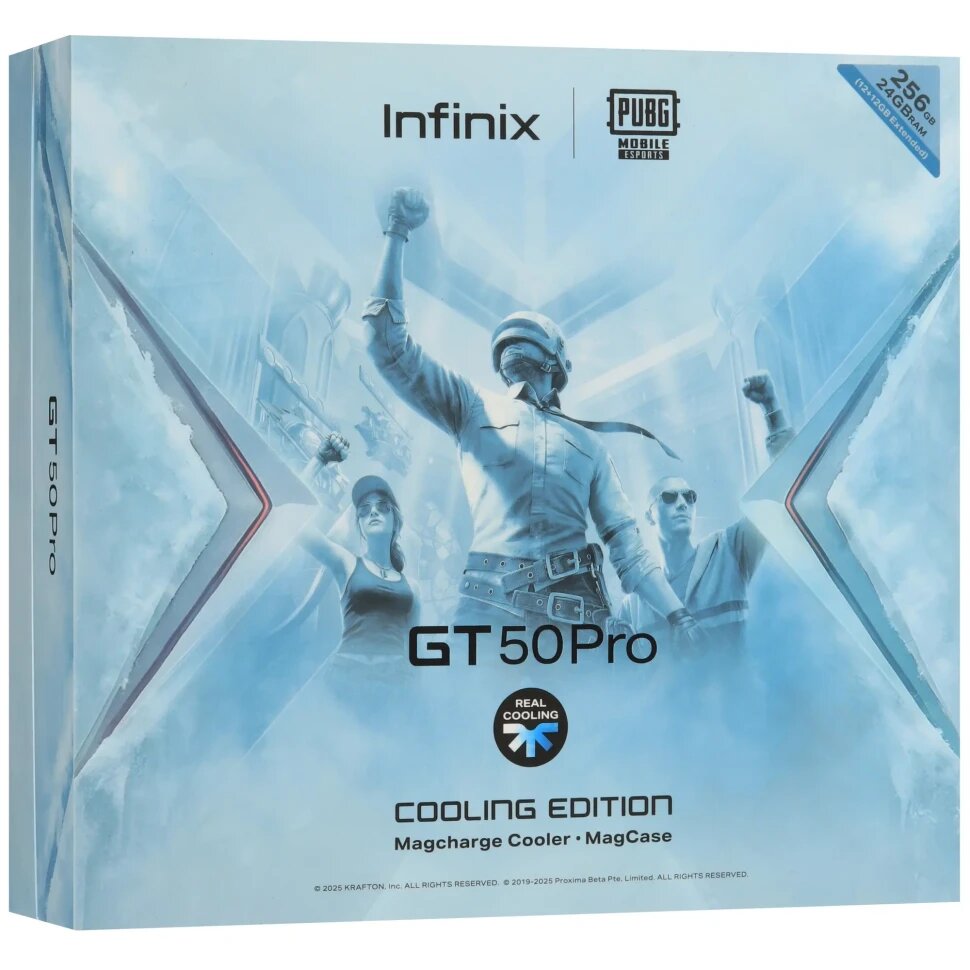 6.78" Смартфон Infinix GT 50 Pro Игровой Комплект 12/256 ГБ серый