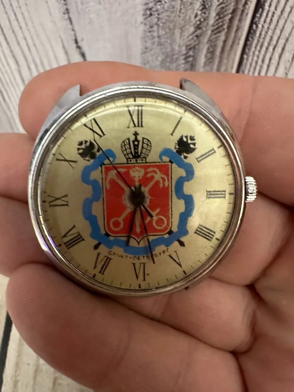 Часы наручные Ракета С Гербом Санкт Петербурга механика винтажные