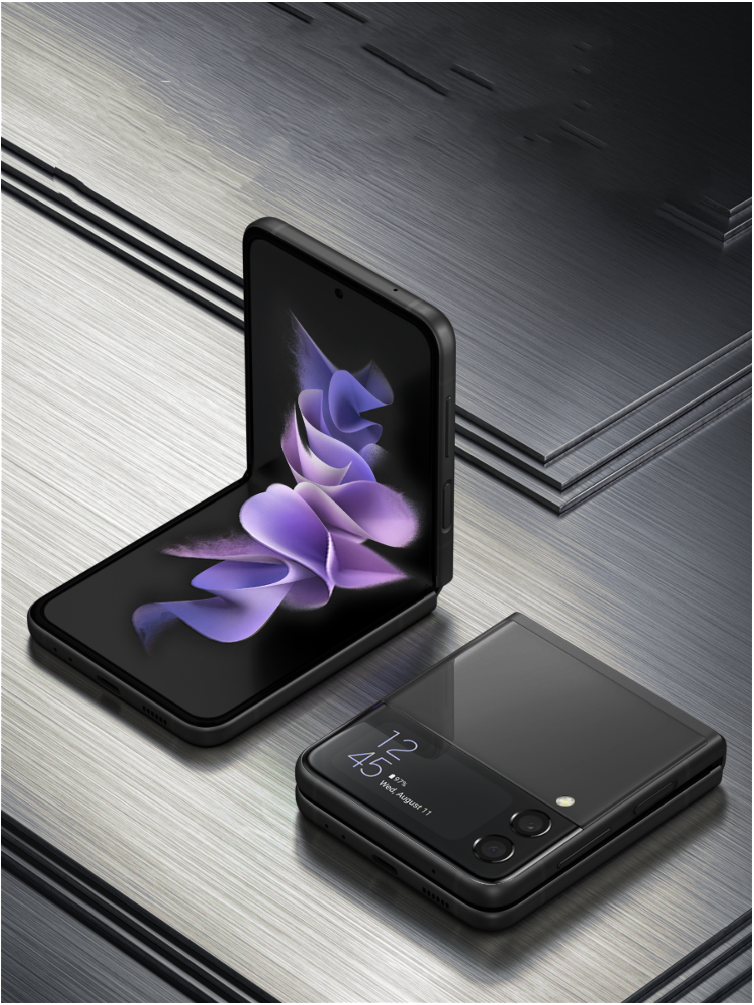 Смартфон Samsung Galaxy Z Flip 3, 8+256GB, 1 nano SIM, черный