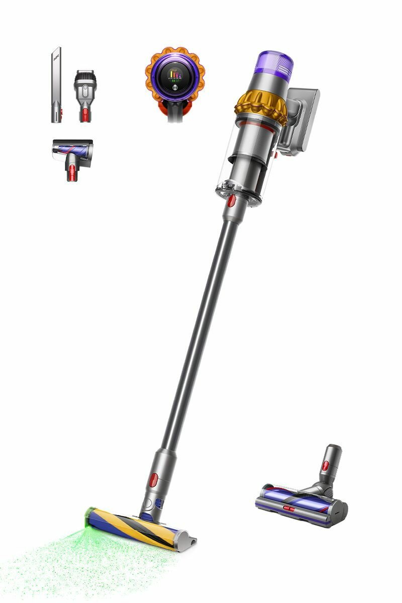 Беспроводной пылесос Dyson V15 Detect Absolute с подсветкой
