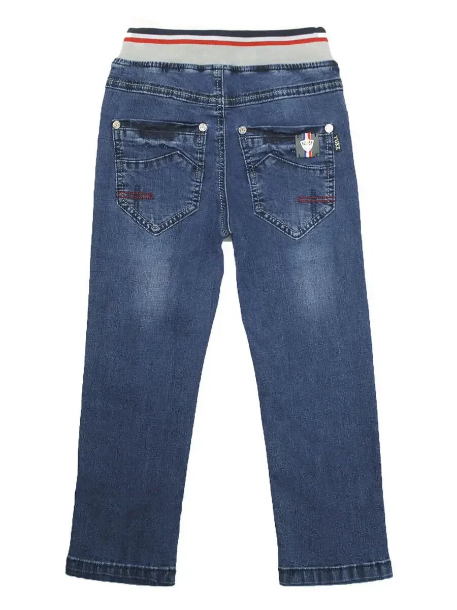 Джинсы Yuke jeans Базовая коллекция, размер 14/92, синий — фото 1