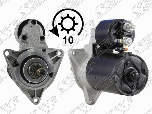 Стартер SAT ST-64-0010 Volkswagen Transporter 90-03 1,1 kW/ Z=10