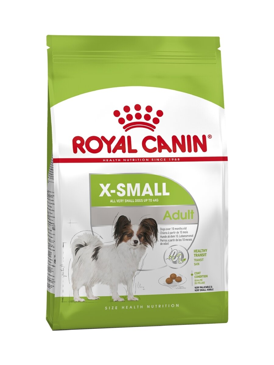 Сухой корм для собак Royal Canin X-Small Adult для миниатюрных пород, 1,5 кг