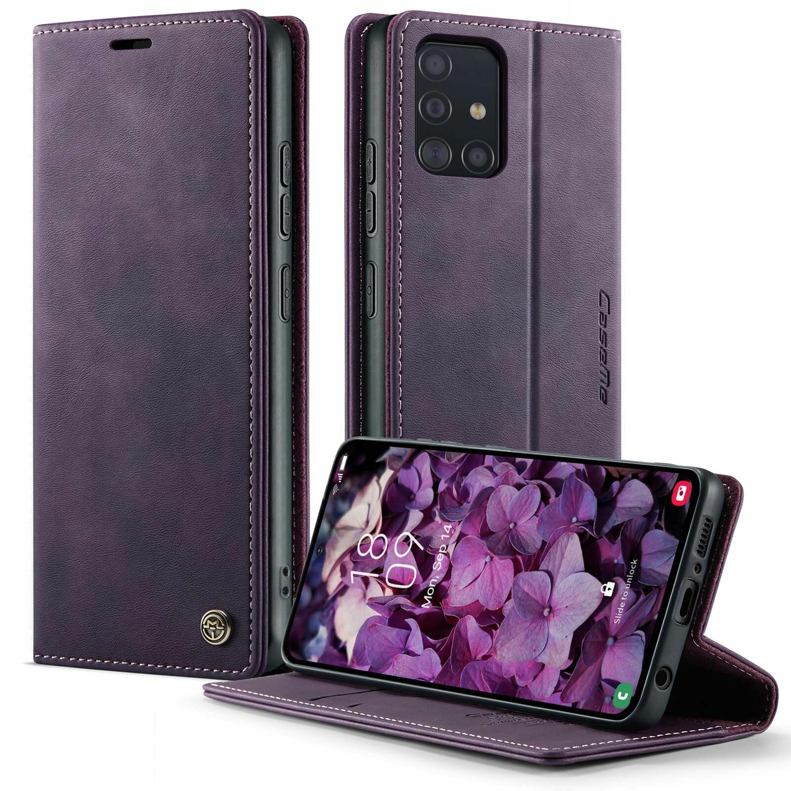 CaseMe Чехол Книжка Для Samsung Galaxy A51 4G ( Самсунг А51 4G), Роскошная Кожаный