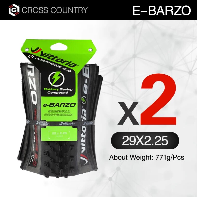 VITTORIA E-Barzo 29x2.25, 2шт, Черный
