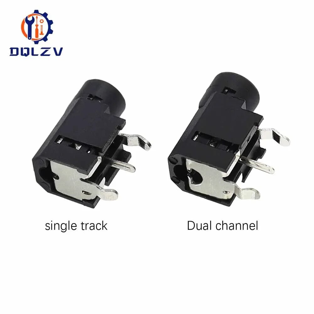 DQLZV Audio stereo socket 5PCS, Dual Channel — фото 1