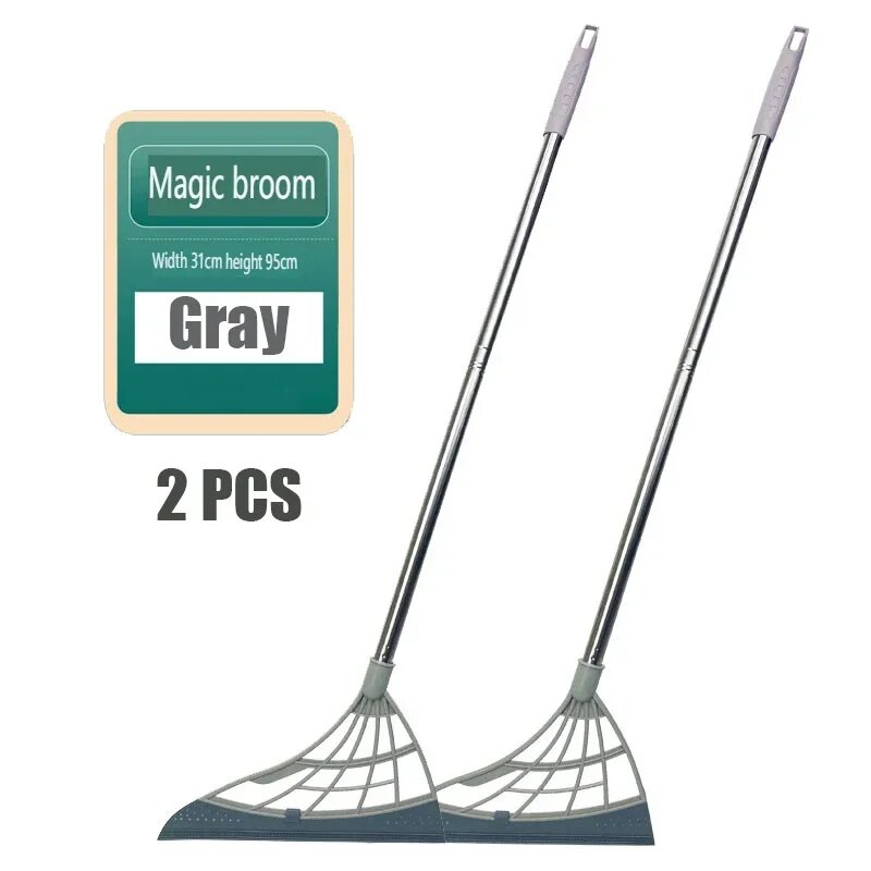 Силиконовые шпатели для мытья окон 2 шт. 2PCS-Gray