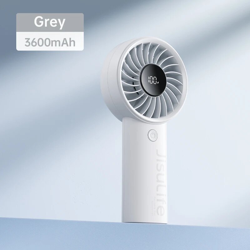 Портативный вентилятор JISULIFE, Серый, 3600mAh