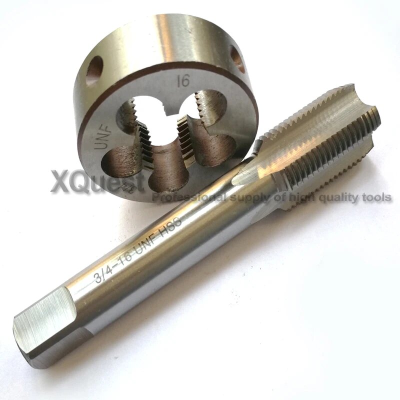 Метчики и плашки XQuest для резьбы 3/4 UNF UN 3l4 -12 1set