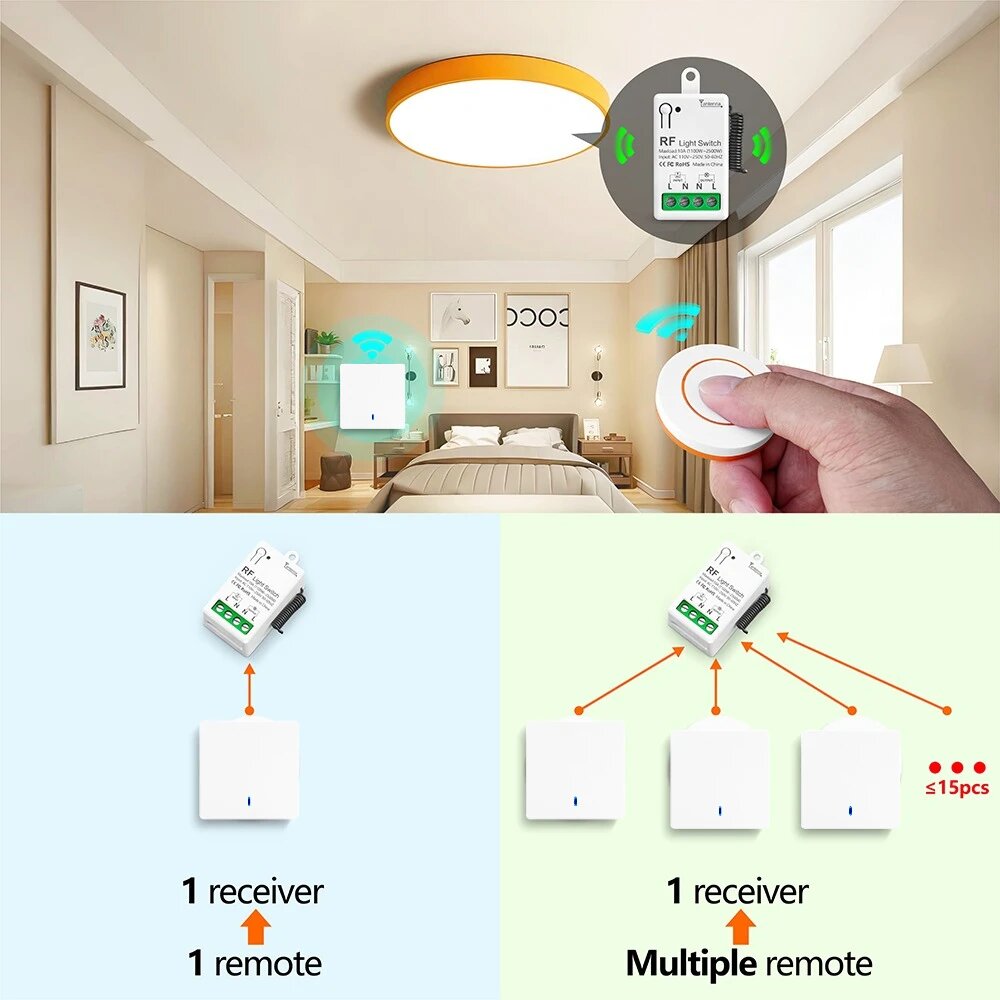 RF Light Switch, Цвет: only 1 receiver — фото 1