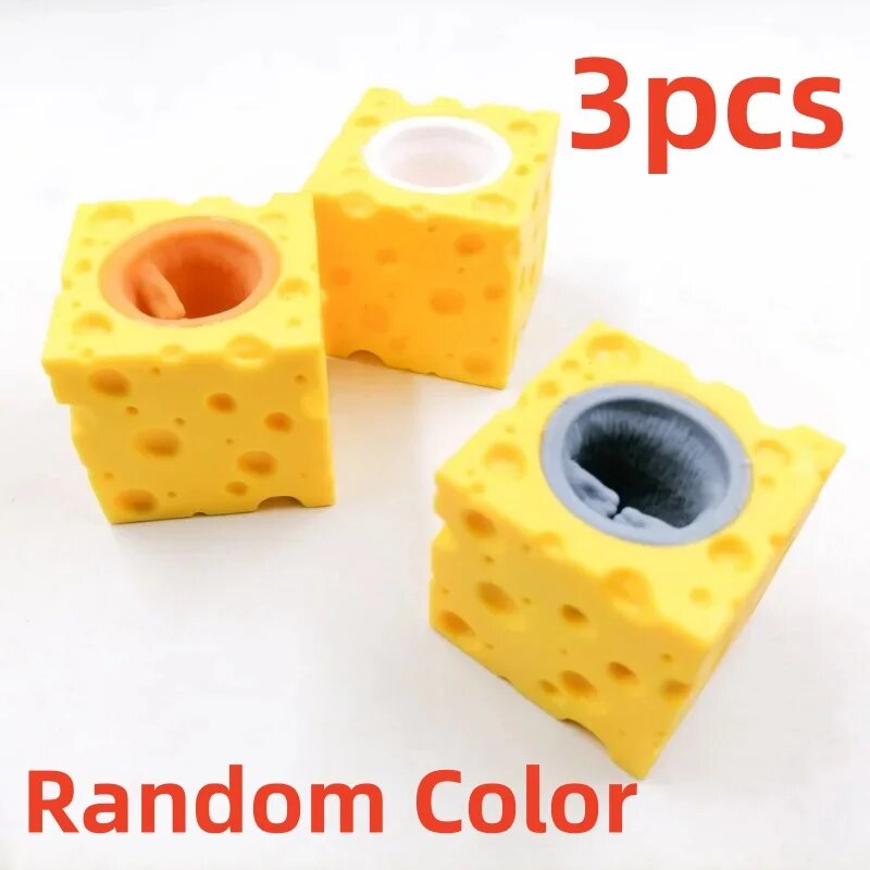 Антистресс игрушка MEADE Мышка и сыр 3pcs