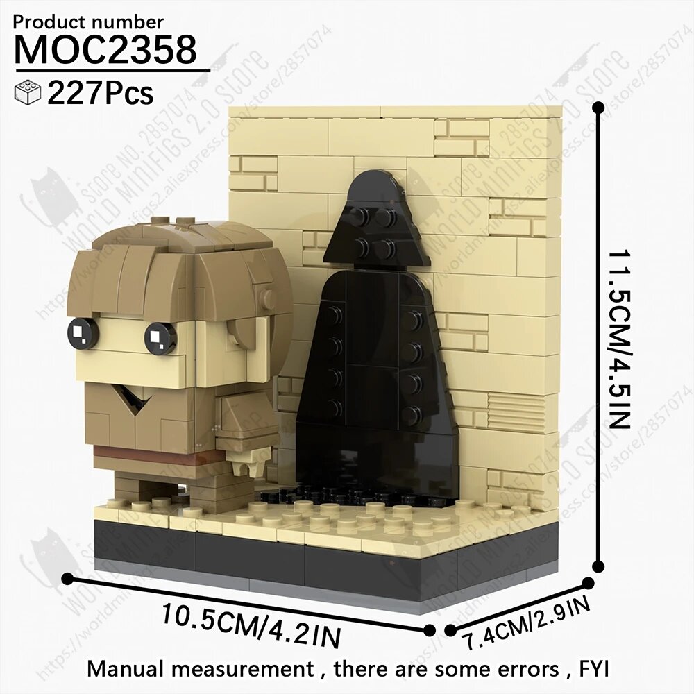 Конструктор Star Wars Дарт Вейдер и Люк Скайуокер MOC2358