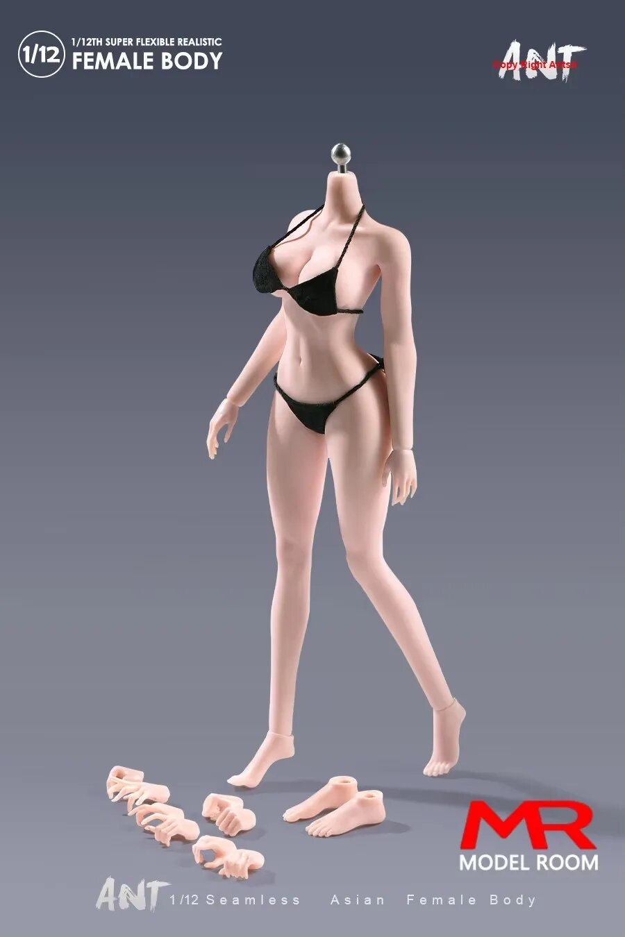 ANT 1/12 Женская фигурка N306B Pale body 14.5 см