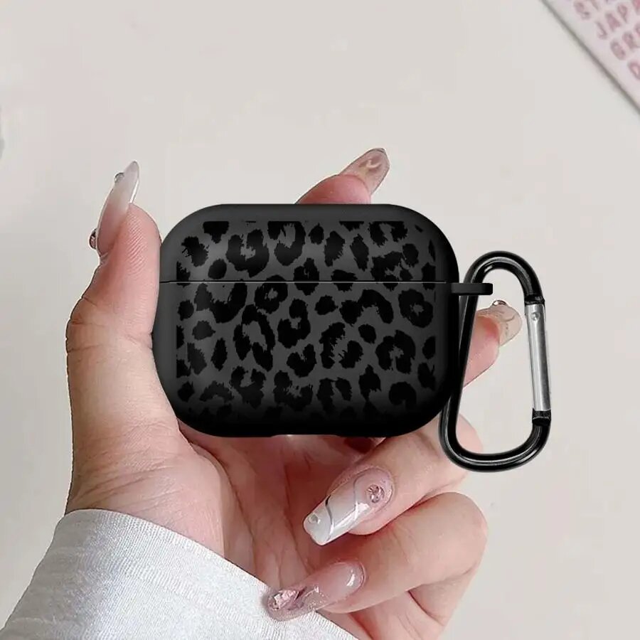 Чехол для AirPods 4 леопард, Mix01