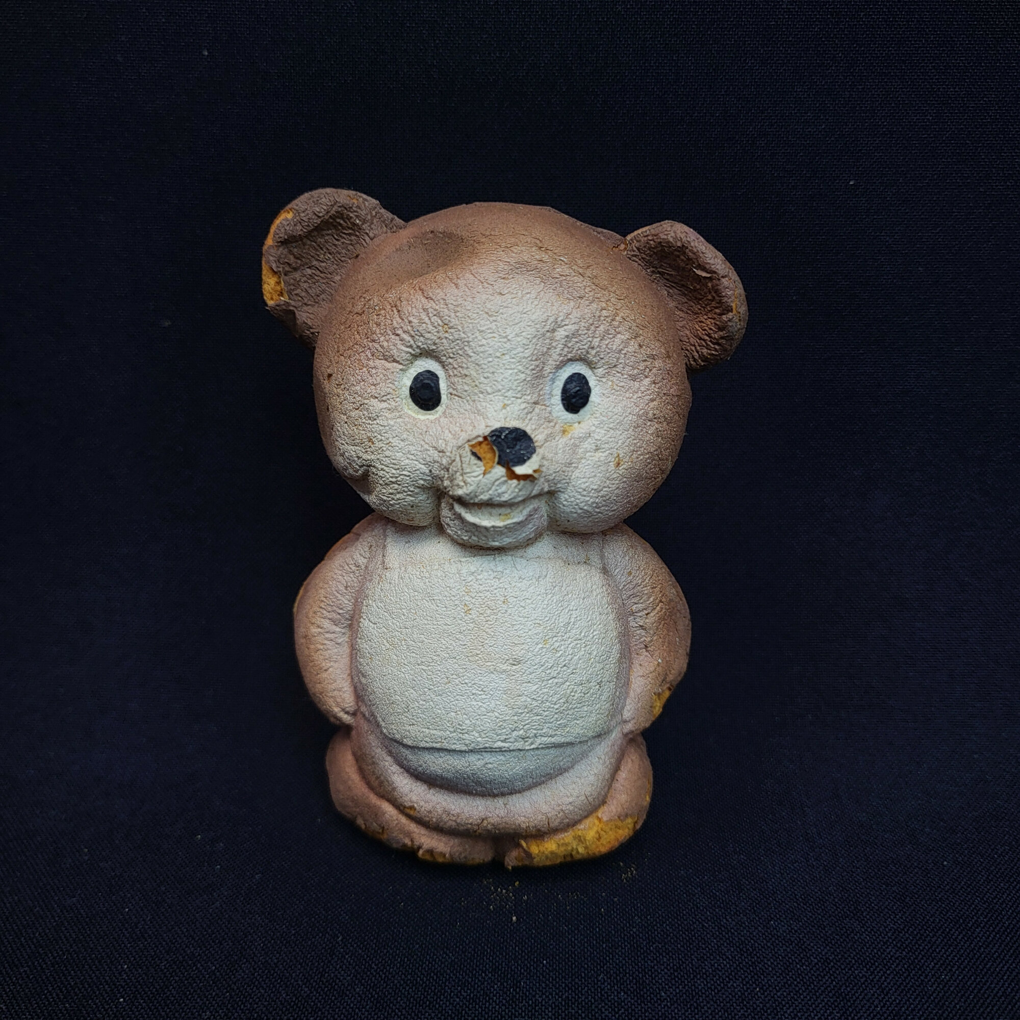 Винтажная игрушка ссср. Медвежонок из папье маше, коллекционный предмет советского периода