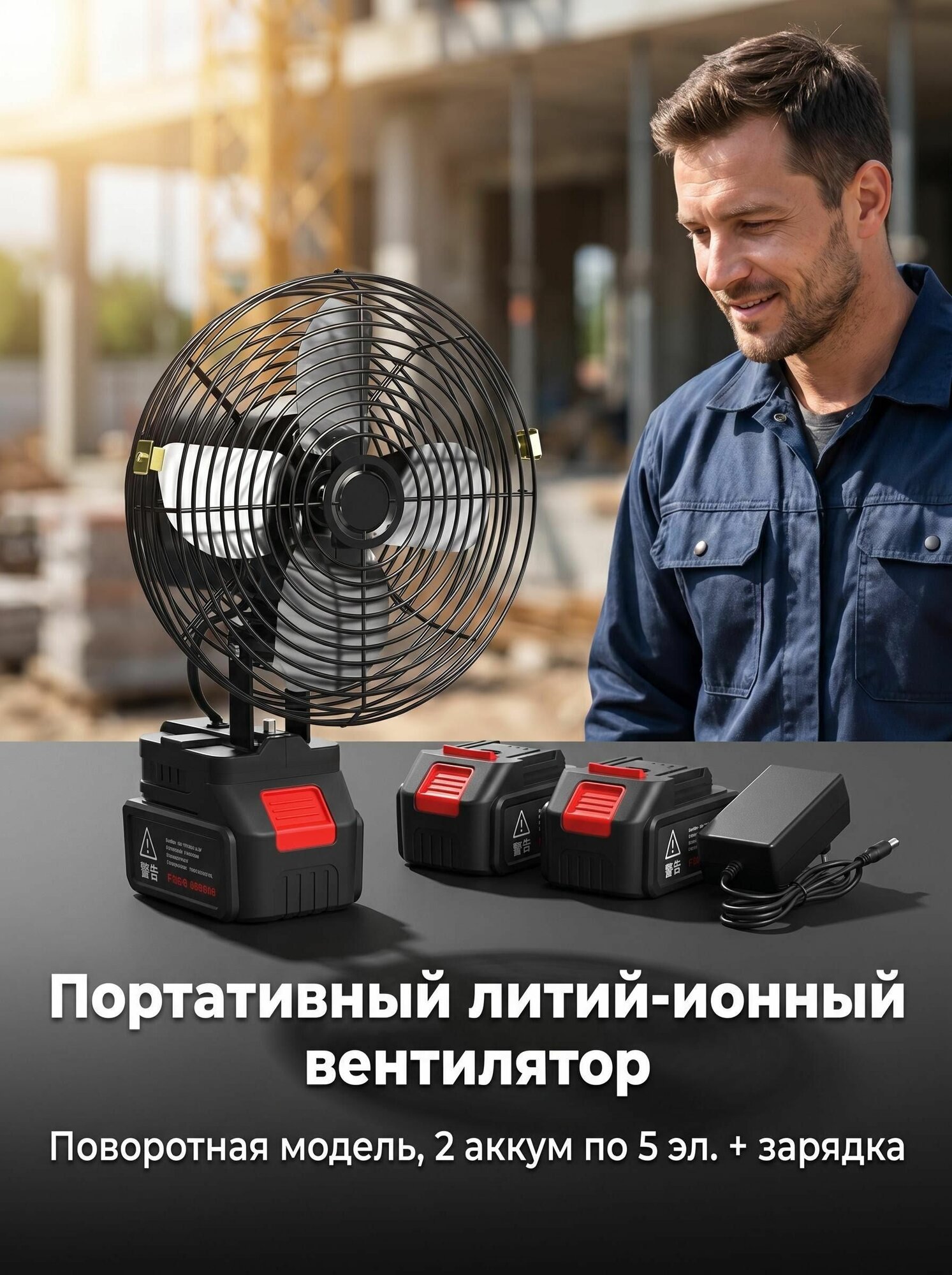 Портативный вентилятор guoo-fs, черный, медь