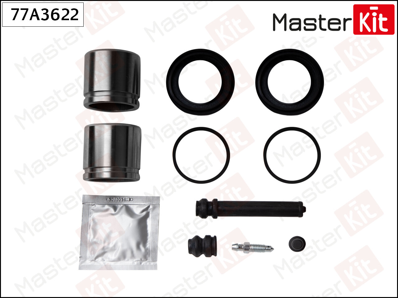 Ремкомплект переднего тормозного суппорта с поршнем Mazda E-SERIE SR2 1983 - 2004 - MasterKit 77A3622