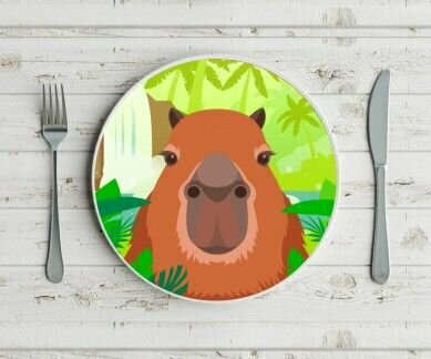 Тарелка MIGOM Капибара, Capybara - 0007
