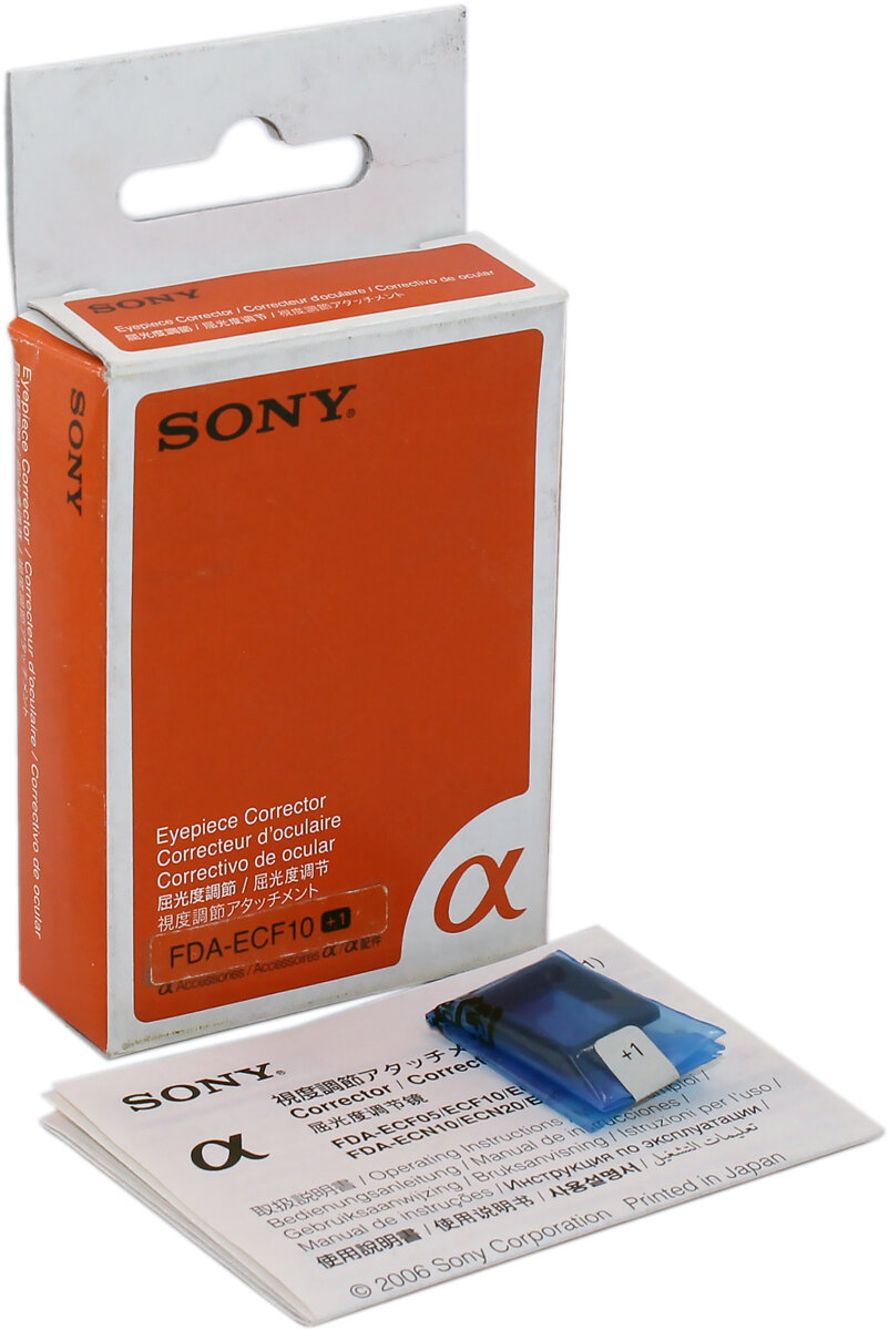 Диоптрийная линза Sony FDA-E8CF10 (+1) для цифровых зеркальных камер ALPHA